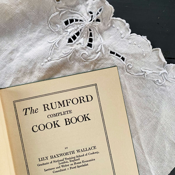 Rumford Complete Cook Book - 1930 Edition with Handwritten Recipes – In ...