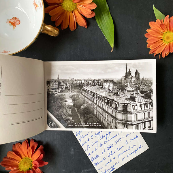 Vintage 1940s Dijon France Photo Postcard Packet - Set of 10 Real Phot ...