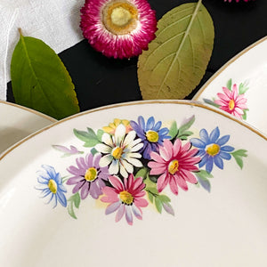 Vintage 1950s Brexton Hamper Floral Picnic Plates - Set of Four – In ...