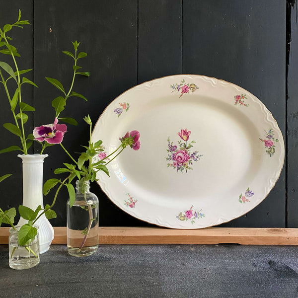 Vintage 1950s Homer Laughlin Priscilla Platter circa 1950 Household In ...