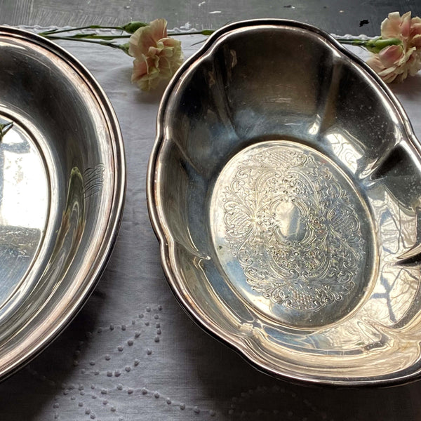 Vintage Silverplate Bread Trays - Mismatched Set of Three by Gorham, A ...