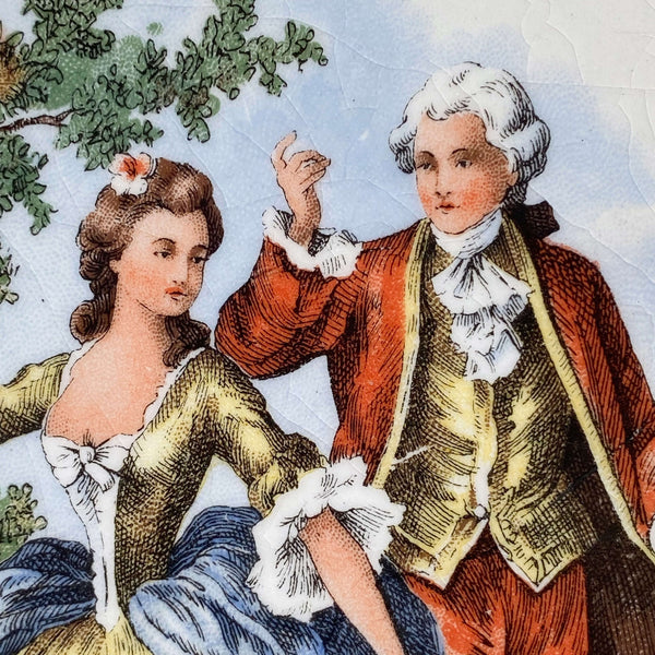 Vintage Dancing Couple Dinner Plates by Sabin - Set of Two circa 1940s ...