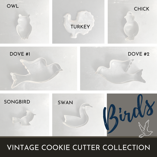 Vintage Metal Bird Cookie Cutters - Sold Individually – In The Vintage ...