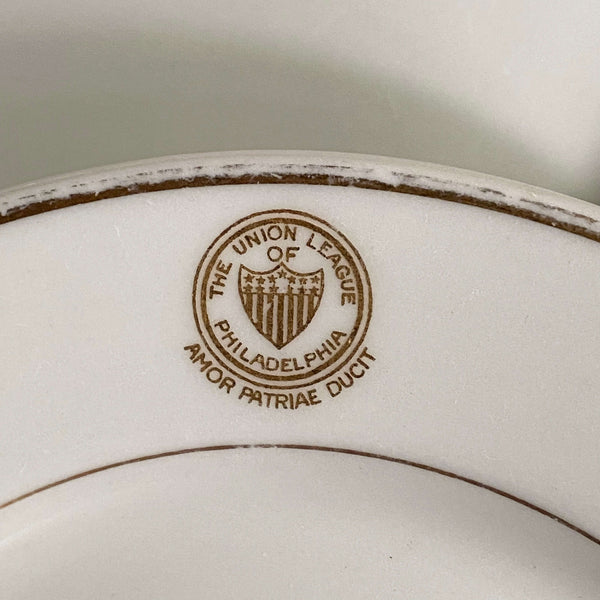 Vintage 1930s Union League of Philadelphia Restaurant Ware Bread Plate ...