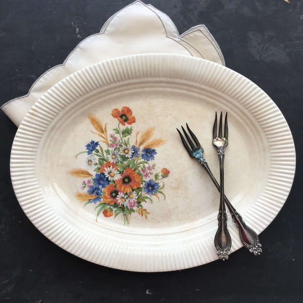 Vintage 1940s Salem China Platter - Victory Shape - Dominion Pattern c ...