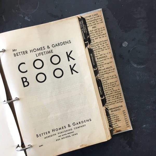 My Better Homes and Gardens Cookbook - 1936 Edition 14th Printing - 19 ...