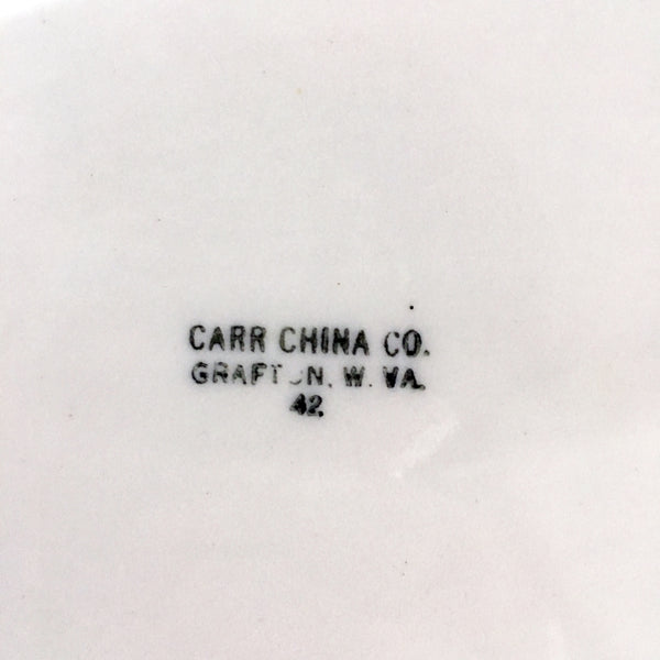 1940's Carr China Restaurantware Bowl - Classic White Hotelware - Larg ...