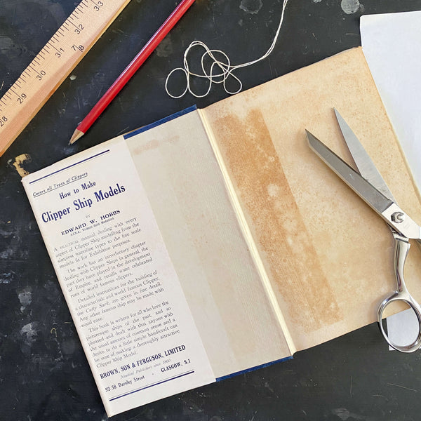 How to Make Clipper Ship Models - Edward W. Hobbs 1952 Edition – In The ...