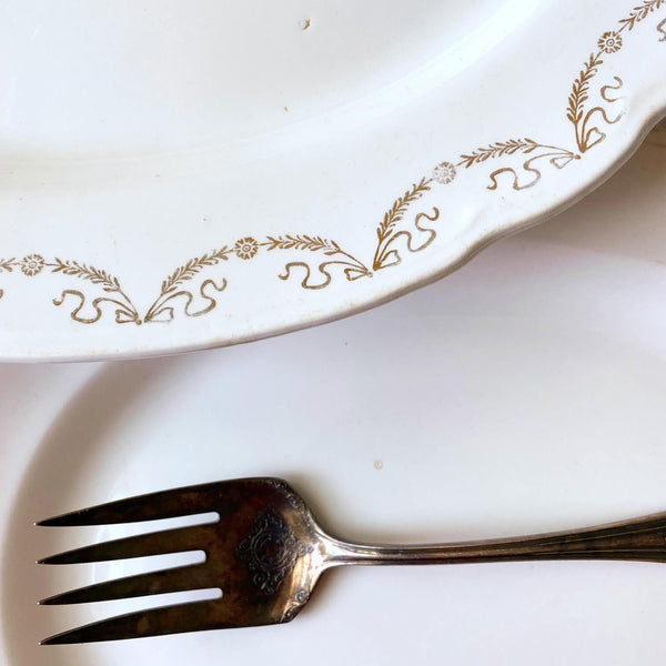 Antique Knowles Taylor Knowles Platter - Semi Vitreous Porcelain circa ...