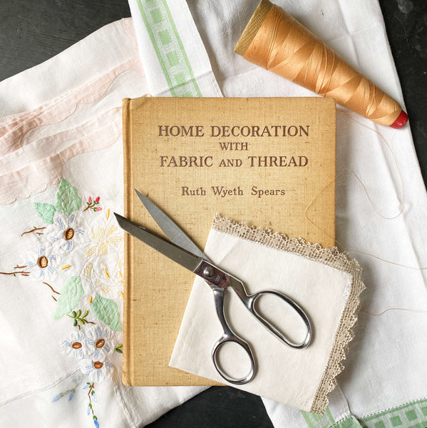 Vintage 1940s Interior Design Book - Home Decoration with Fabric and T ...