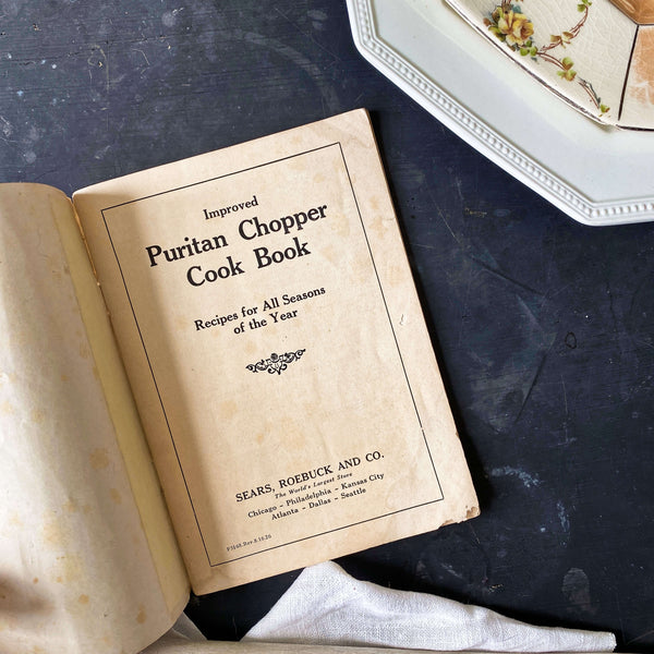 Improved Puritan Cook Book - Sears, Roebuck and Co. Cooking Booklet ci ...