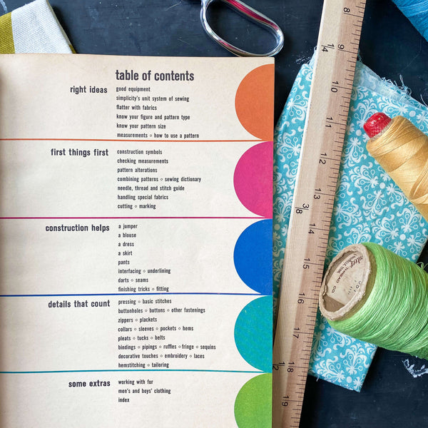 Simplicity Sewing Book - 1965 Edition - Instructional Guidebook for 19 ...