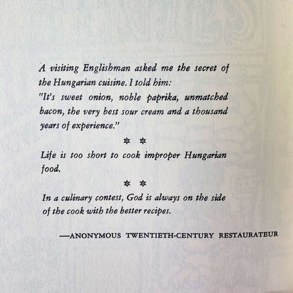 The Cuisine of Hungary by George Lang - 1971 First Edition with Dust J ...