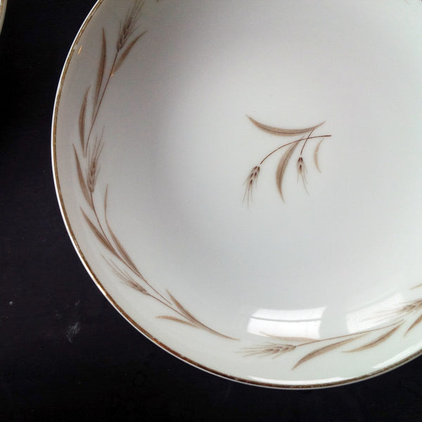 Vintage Wheat Pattern Dessert Bowls - Fine China of Japan - Set of Six ...